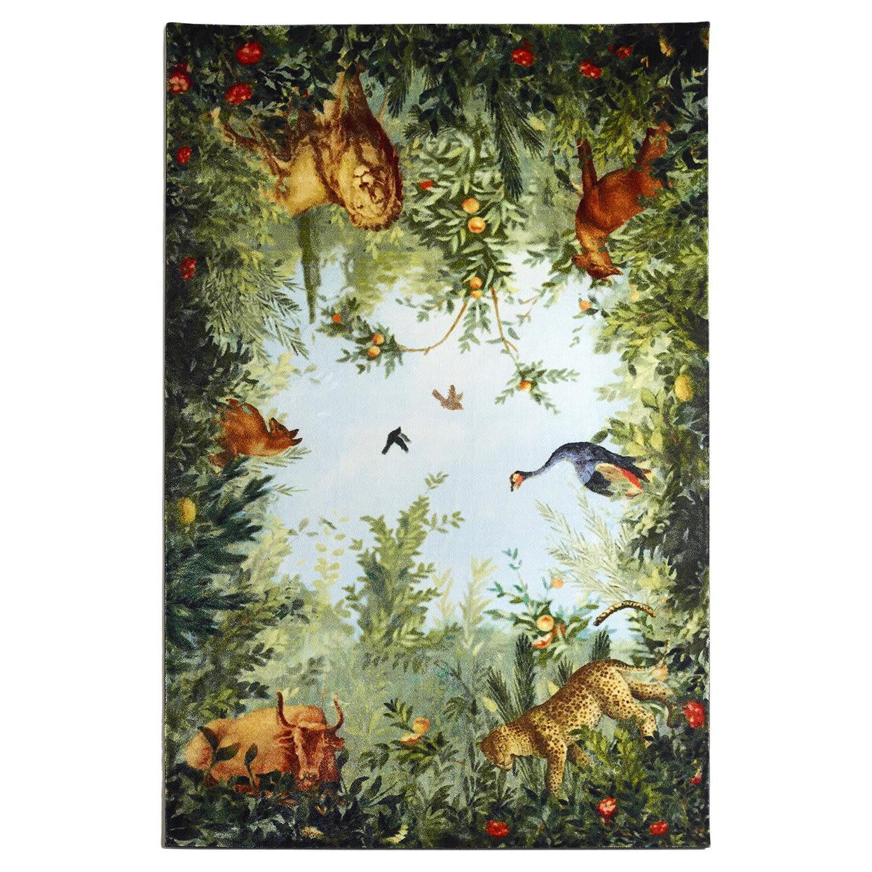 Sculpted Animal Skin Rug Depicting Bird of Paradise For Sale at 1stDibs