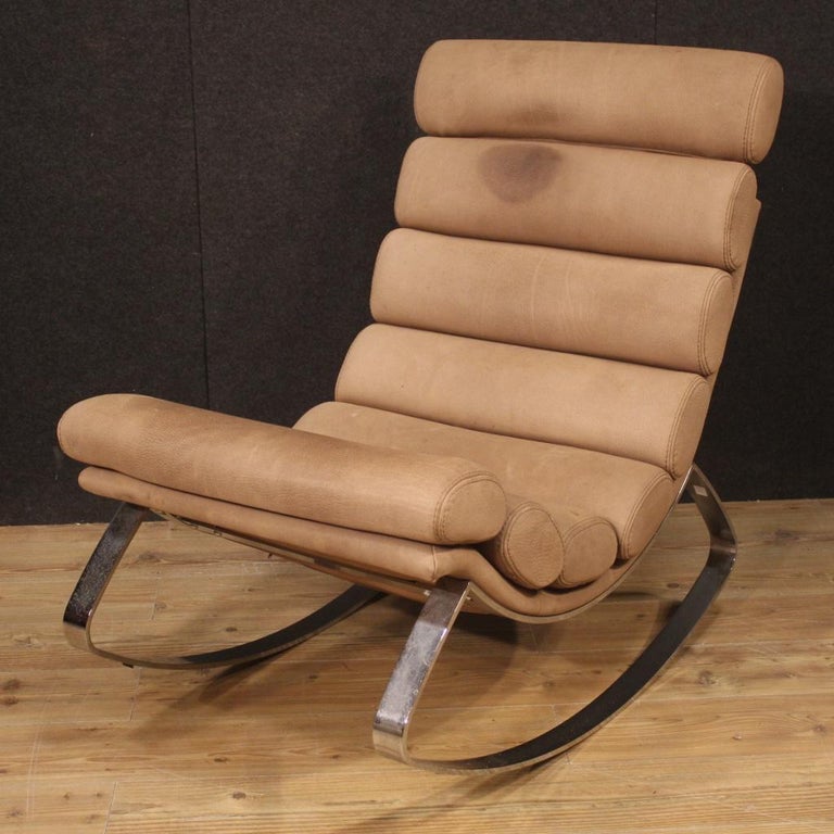 Cierre 21st Century Leather and Metal Italian Design Monet Rocking ...