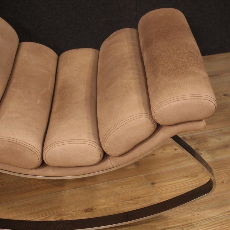 Cierre 21st Century Leather and Metal Italian Design Monet Rocking ...