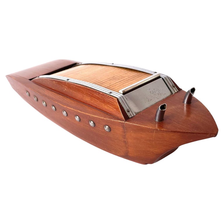 Cigarette Box/ Jewellery Box in the Shape of a Boat from the 1940s ...