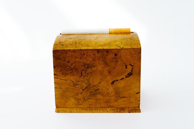 Cigarette Dispenser Maple Execution, circa 1950s For Sale at 1stDibs