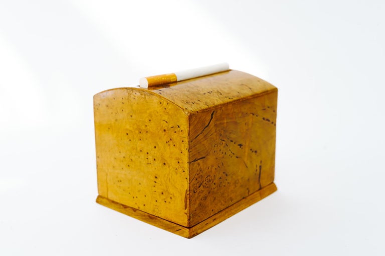 Cigarette Dispenser Maple Execution, circa 1950s For Sale at 1stDibs