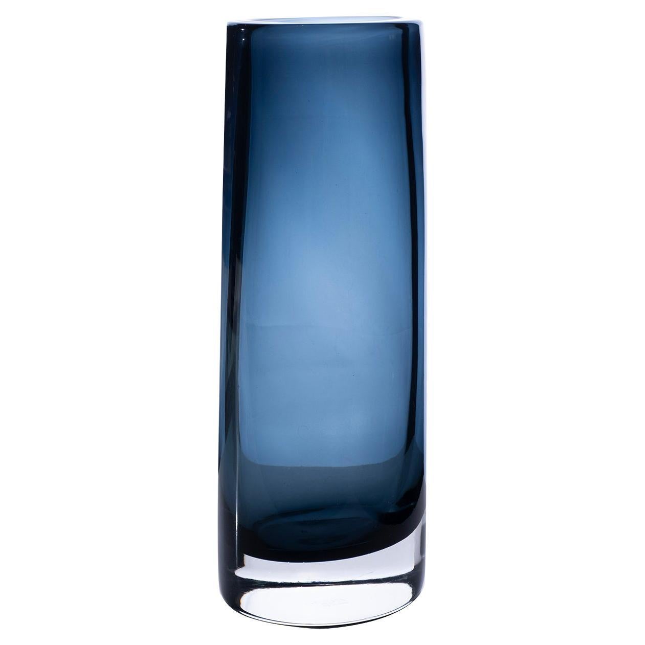 Large Deep Blue George Clews Tunstall Chameleon Ware Art Pottery Vase ...