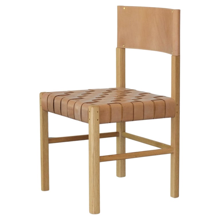 Cinch Russet Woven Bridle Leather Chair For Sale at 1stDibs