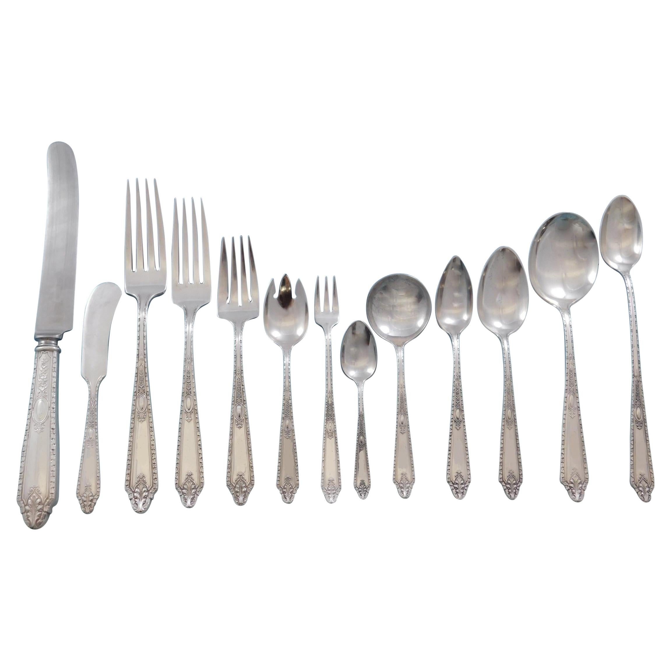Old French by Gorham Sterling Silver Flatware Set for 8 Service 40 Pcs ...