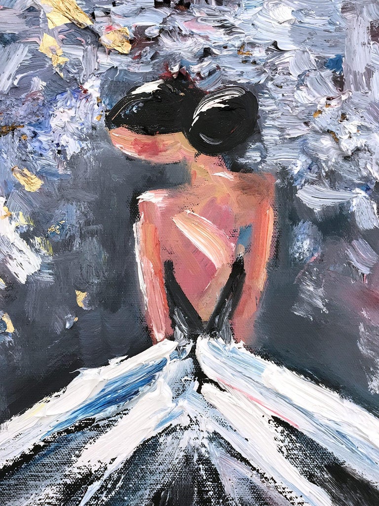 Cindy Shaoul - Aubrey, Abstract Figure, Oil Painting, Painting For Sale ...
