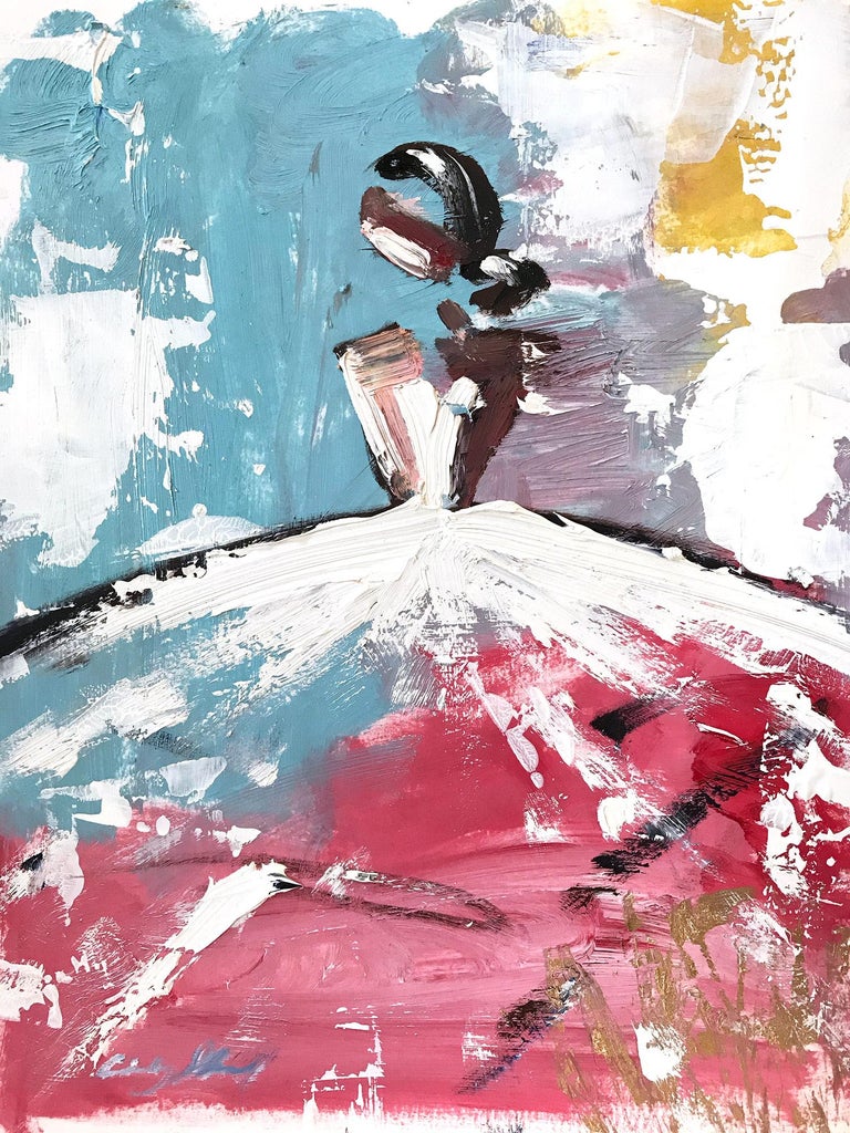 Cindy Shaoul - "Avery in Paris" Figure in Chanel Gown Haute Couture Oil ...