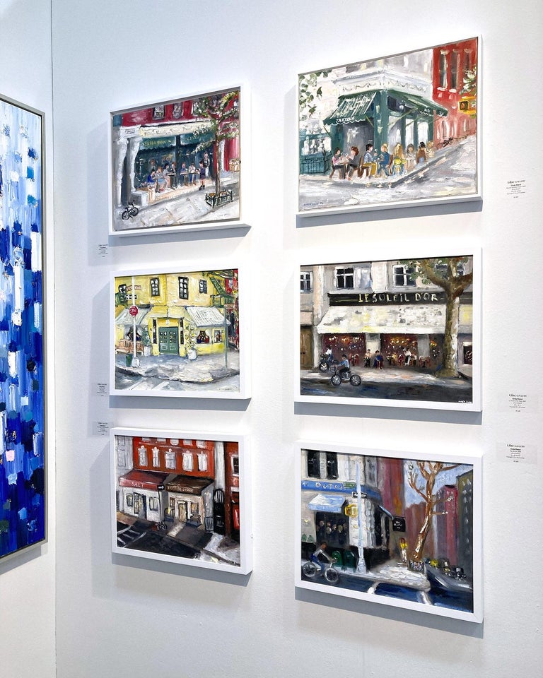 Cindy Shaoul - "Cafe Cluny" Colorful Impressionistic Restaurant Oil ...