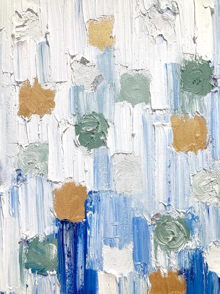 Cindy Shaoul - "Dripping Dots - Calypso" Colorful Gradient Abstract Oil ...