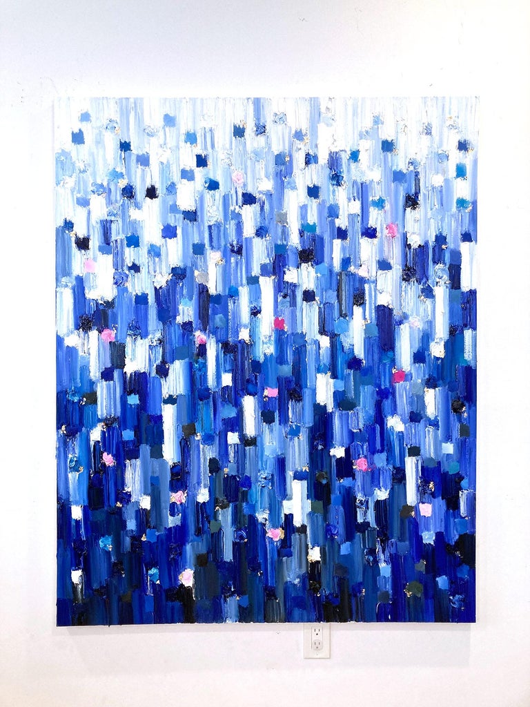 Cindy Shaoul - "Dripping Dots - Gramercy" Colorful Gradient Abstract ...