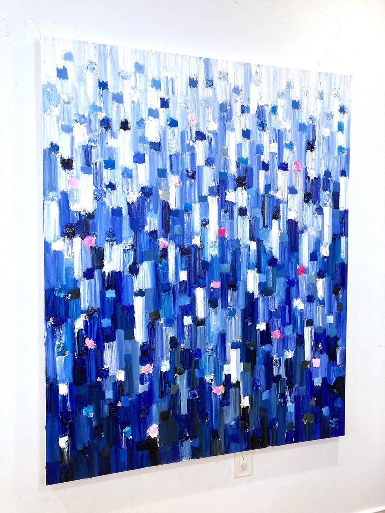Cindy Shaoul - "Dripping Dots - Gramercy" Colorful Gradient Abstract ...