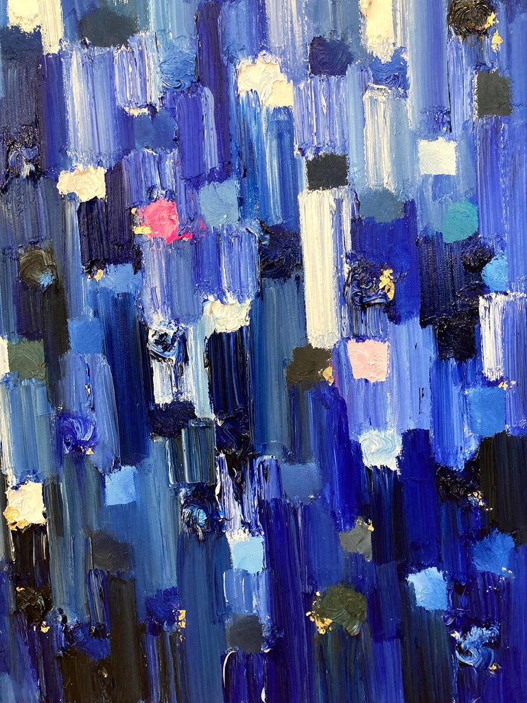 Cindy Shaoul - "Dripping Dots - Gramercy" Colorful Gradient Abstract ...