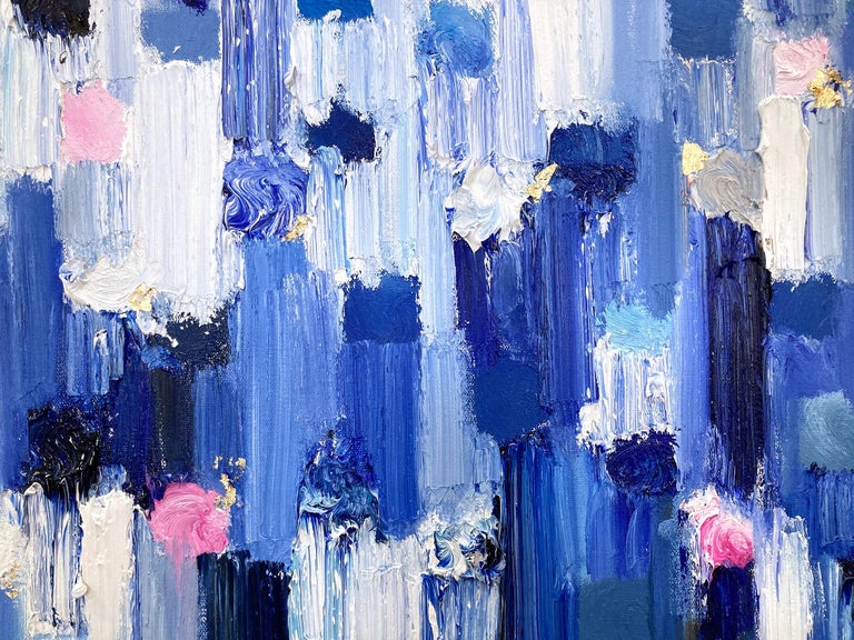 Cindy Shaoul - "Dripping Dots - Gramercy" Colorful Gradient Abstract ...