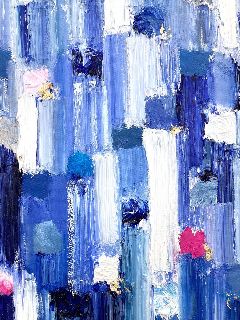 Cindy Shaoul - "Dripping Dots - Gramercy" Colorful Gradient Abstract ...