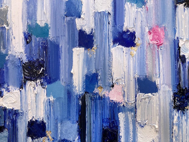 Cindy Shaoul - "Dripping Dots - Gramercy" Colorful Gradient Abstract ...