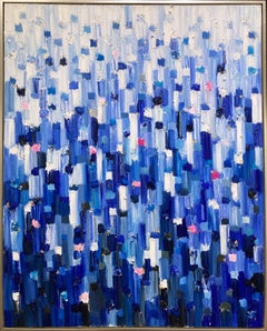 Cindy Shaoul - "Dripping Dots - Gramercy" Colorful Gradient Abstract ...