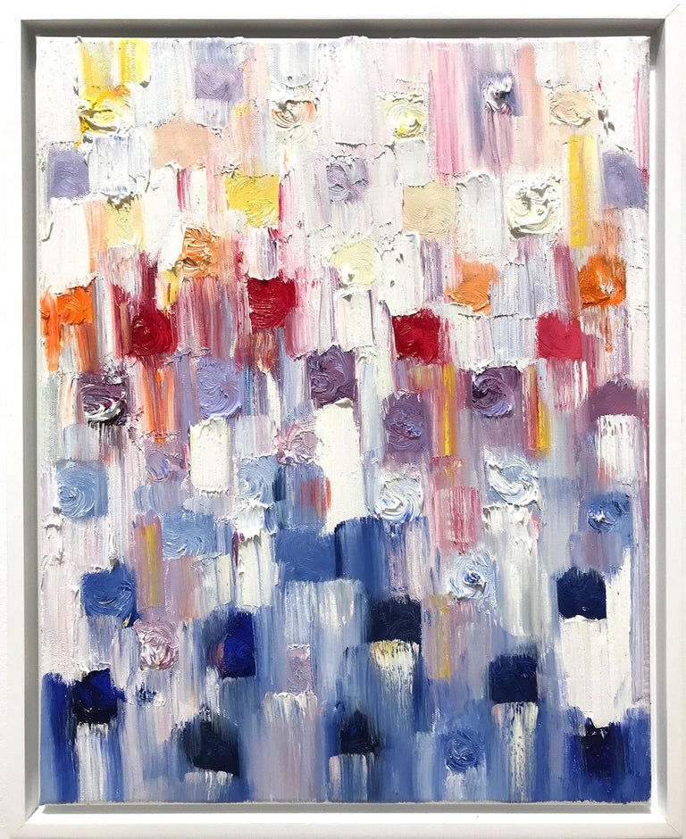 Cindy Shaoul - "Dripping Dots - Rainbow in Bali" Colorful Gradient Oil ...