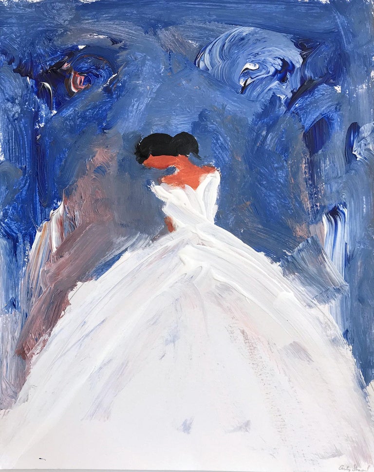 Cindy Shaoul - "Emma" Abstract Figure with Gown French Haute Couture ...