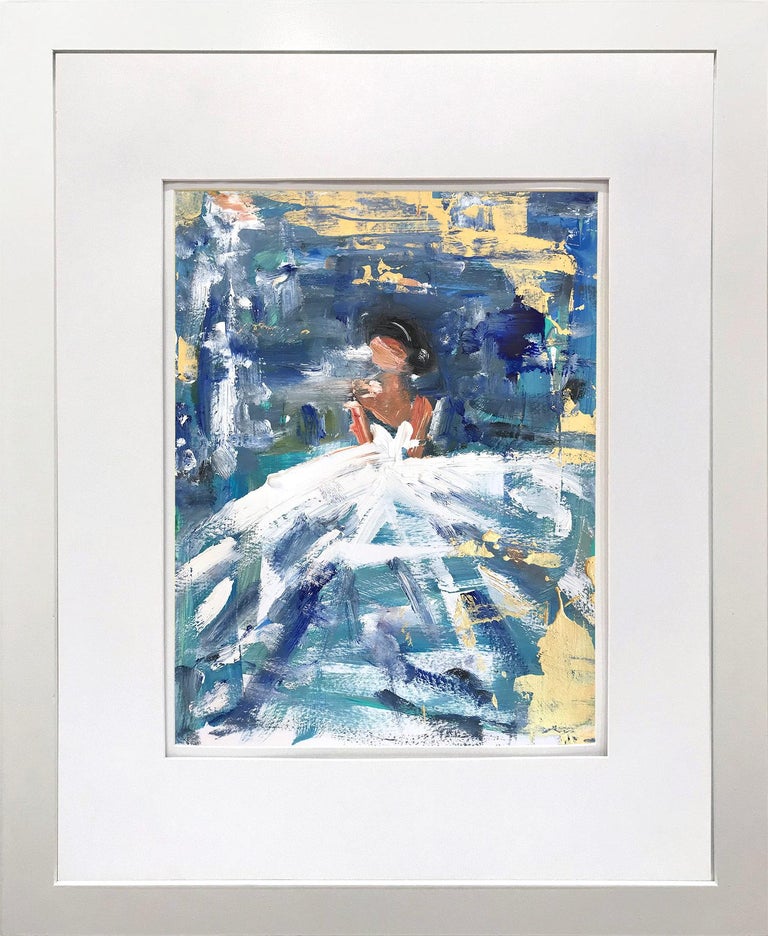 Cindy Shaoul - "Emma" Abstract Figure with Gown French Haute Couture ...