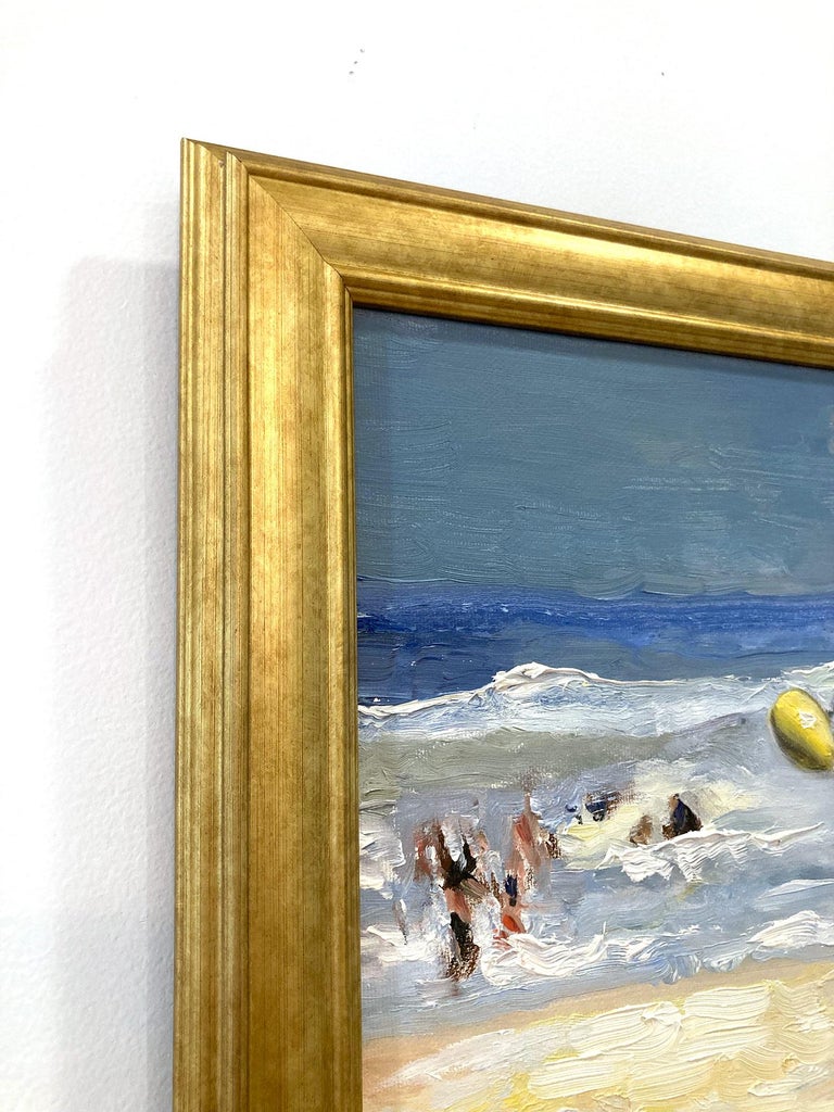 Cindy Shaoul - "Kids on the Beach" Impressionistic Beach Scene in Style ...