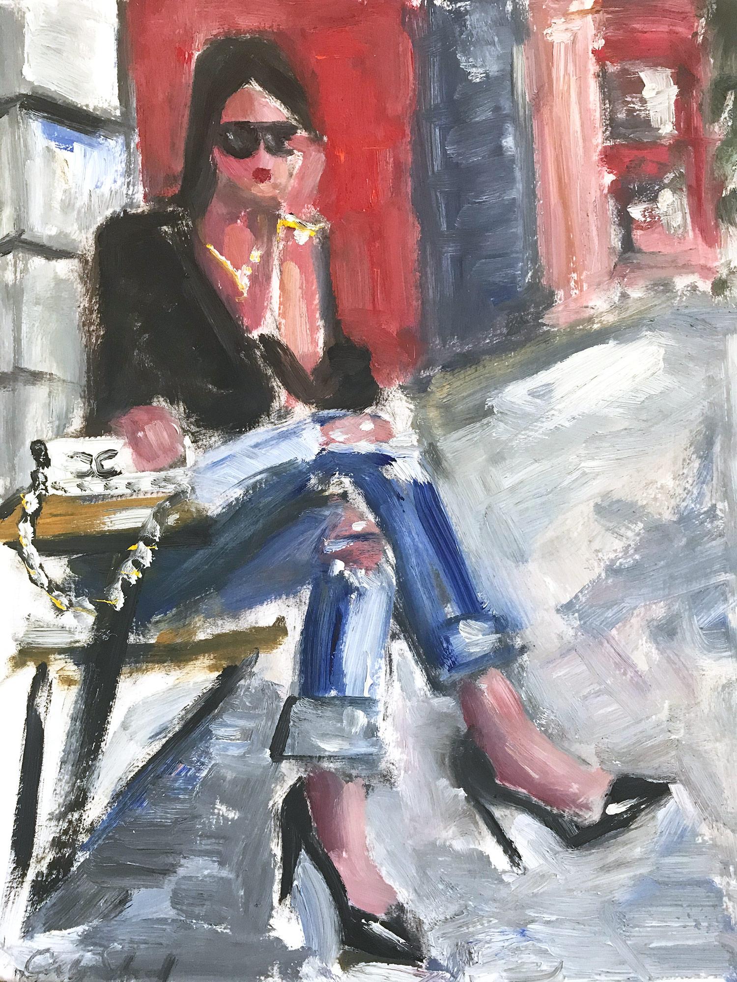 Mitchell Funk - New York City Snowstorm For Sale at 1stDibs