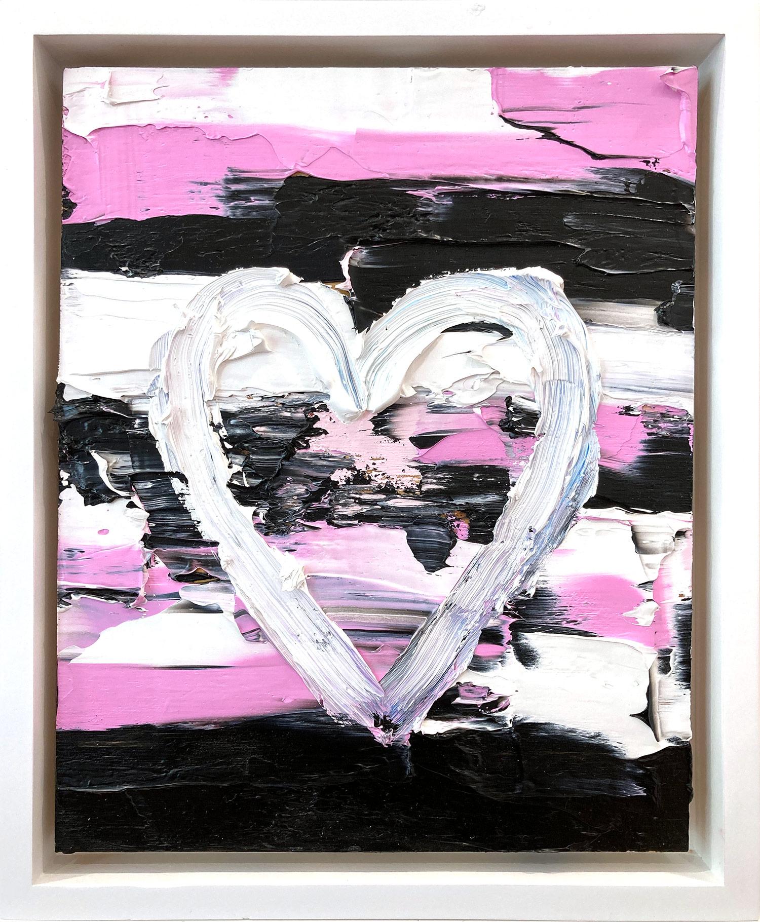 Cindy Shaoul - "My Cloud Heart" Blue and White Contemporary Pop Oil ...