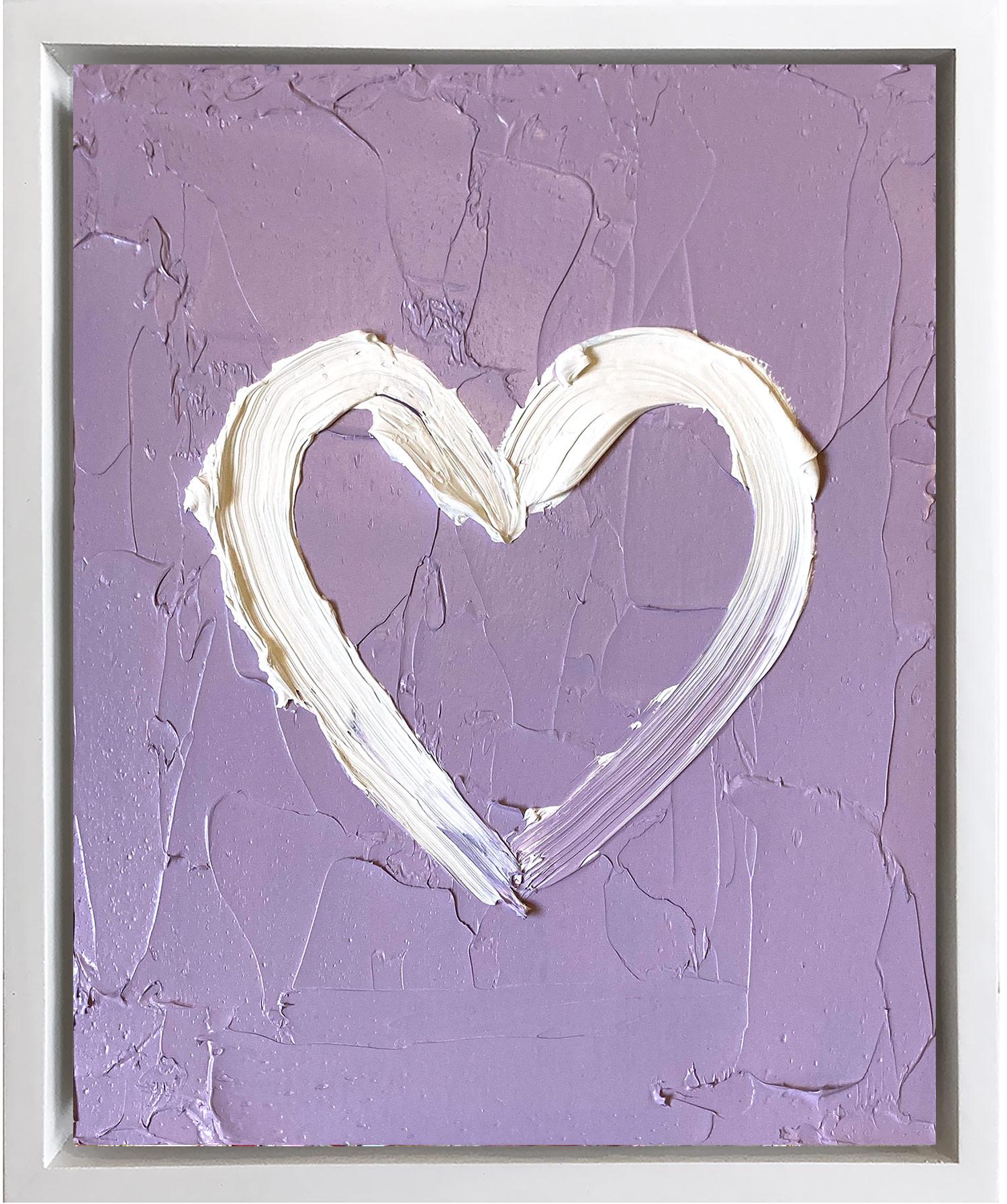Cindy Shaoul - "My Silver Lining Heart" Contemporary Pop Oil Painting ...