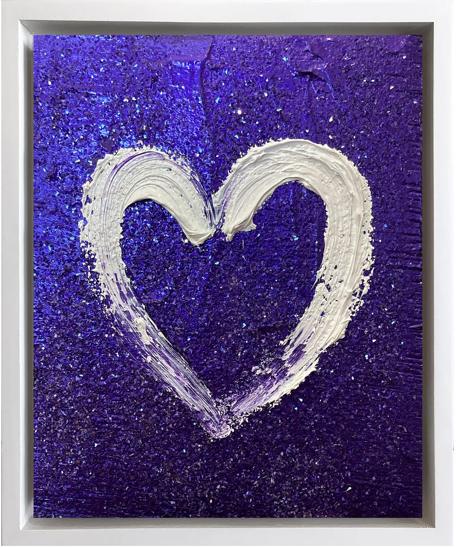 Cindy Shaoul - "My Purple Diamond Heart" Contemporary Pop Oil Painting ...