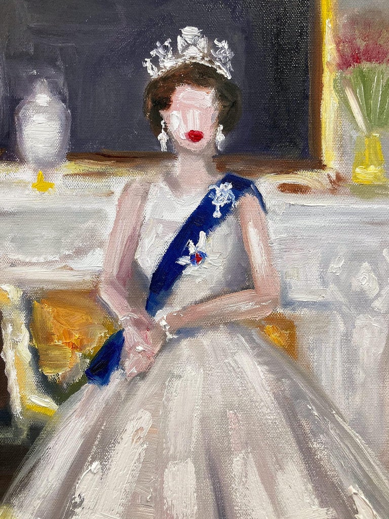 Cindy Shaoul - "Remembering Her Majesty" Figure of Queen Elizabeth in ...