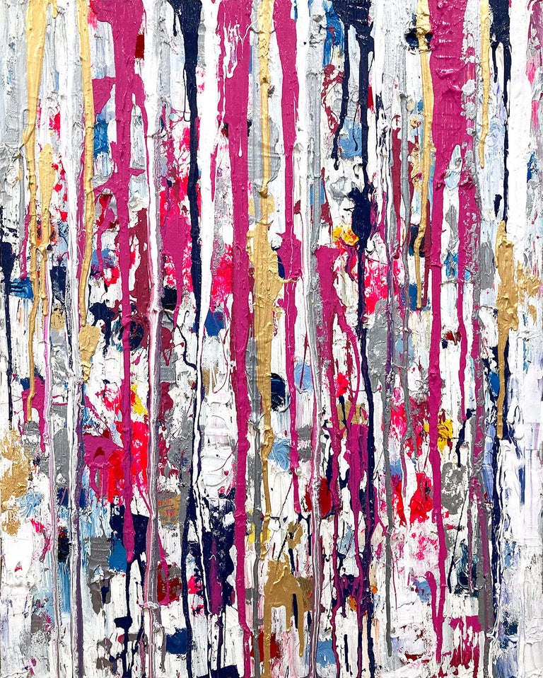 Cindy Shaoul - "When You First Kissed Me" Abstract Mixed Media Art Pop ...