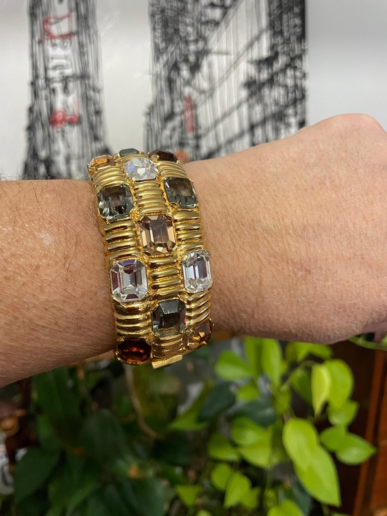 Ciner Bracelet Swarovski Crystal Bangle New, Never Worn 1990s For Sale ...
