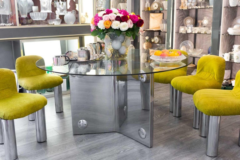 Cini Boeri "BOTOLO" 6 Rolling Chairs, 1970s For Sale at 1stDibs