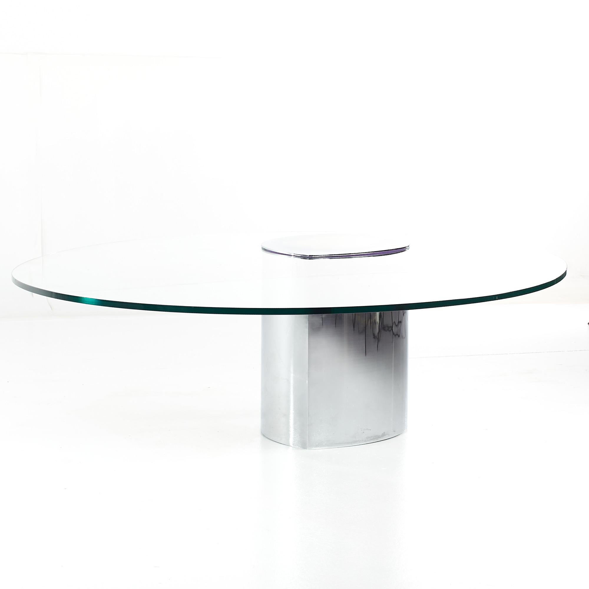 Cini Boeri for Knoll Lunario Mid Century Stainless Steel Coffee Table ...