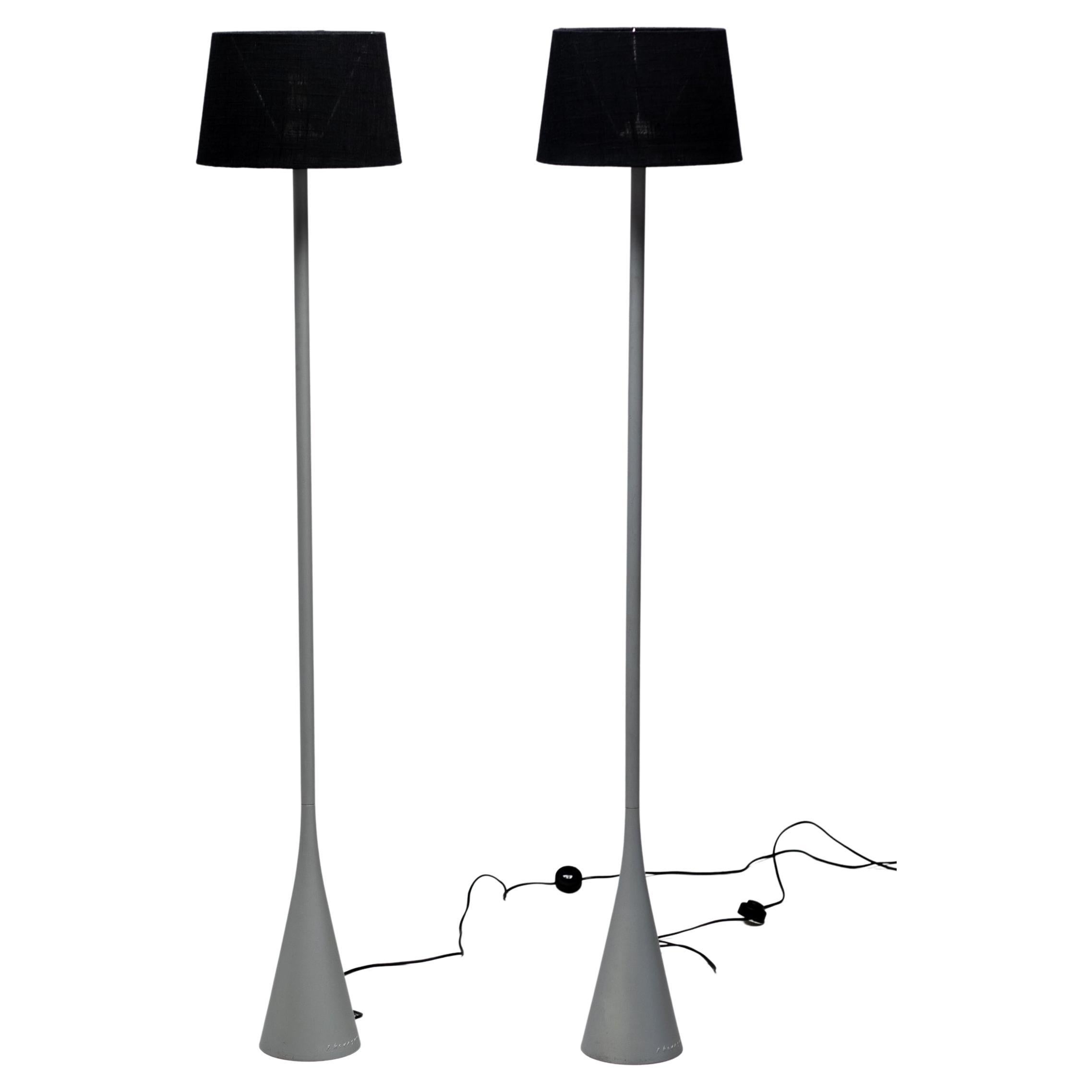 Pascal Mourgue Steel Floor Lamp with Tan Shade for Ligne Roset For Sale ...