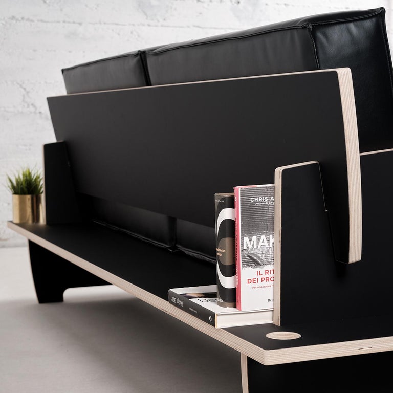 Cinque Black Sofa For Sale at 1stDibs