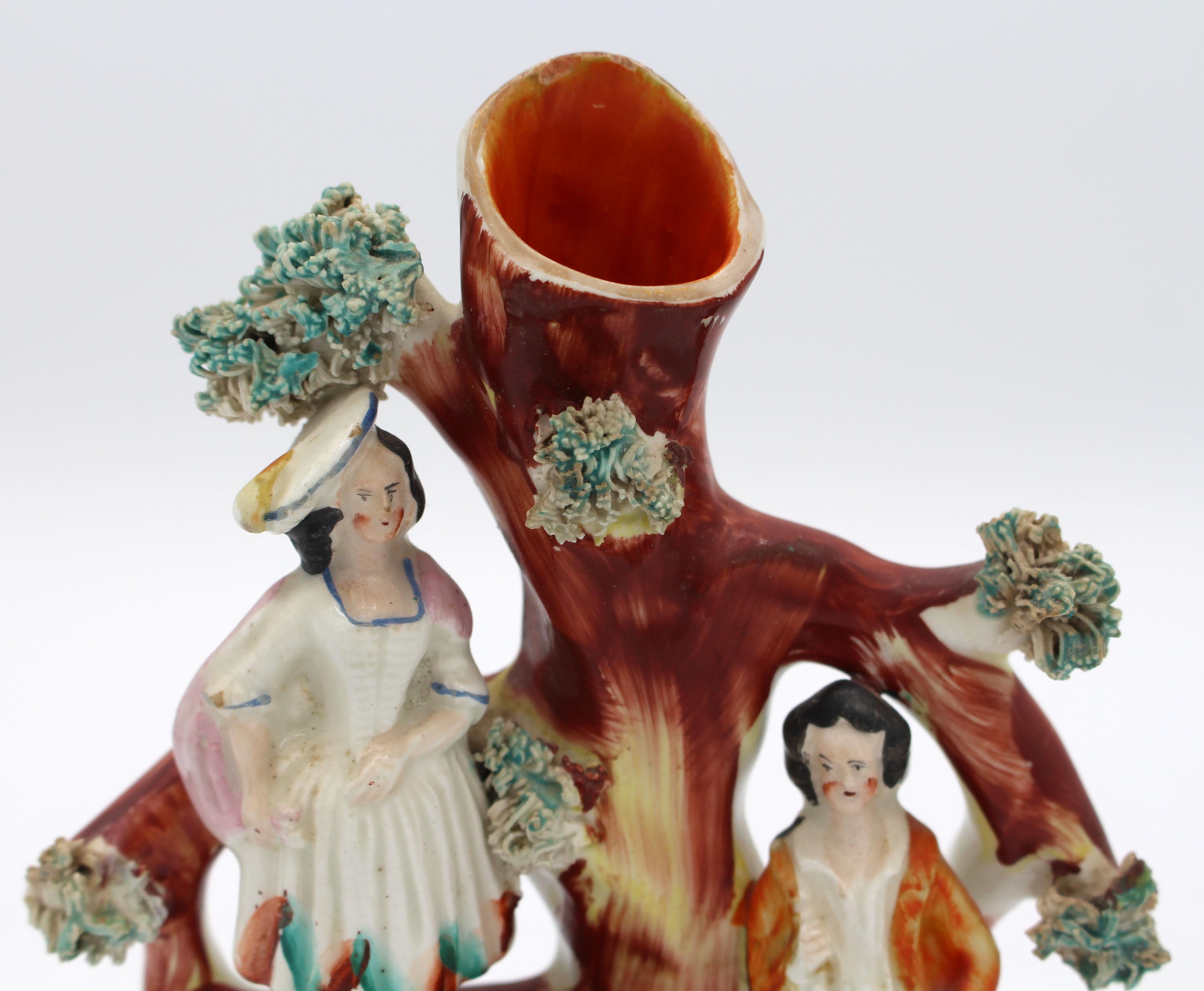 circa 1840-1850 Charming Staffordshire Spill Vase For Sale at 1stDibs