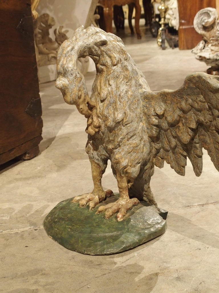 Carved and Polychrome Wooden Pelican Sculpture from Tuscany, circa 1700 ...