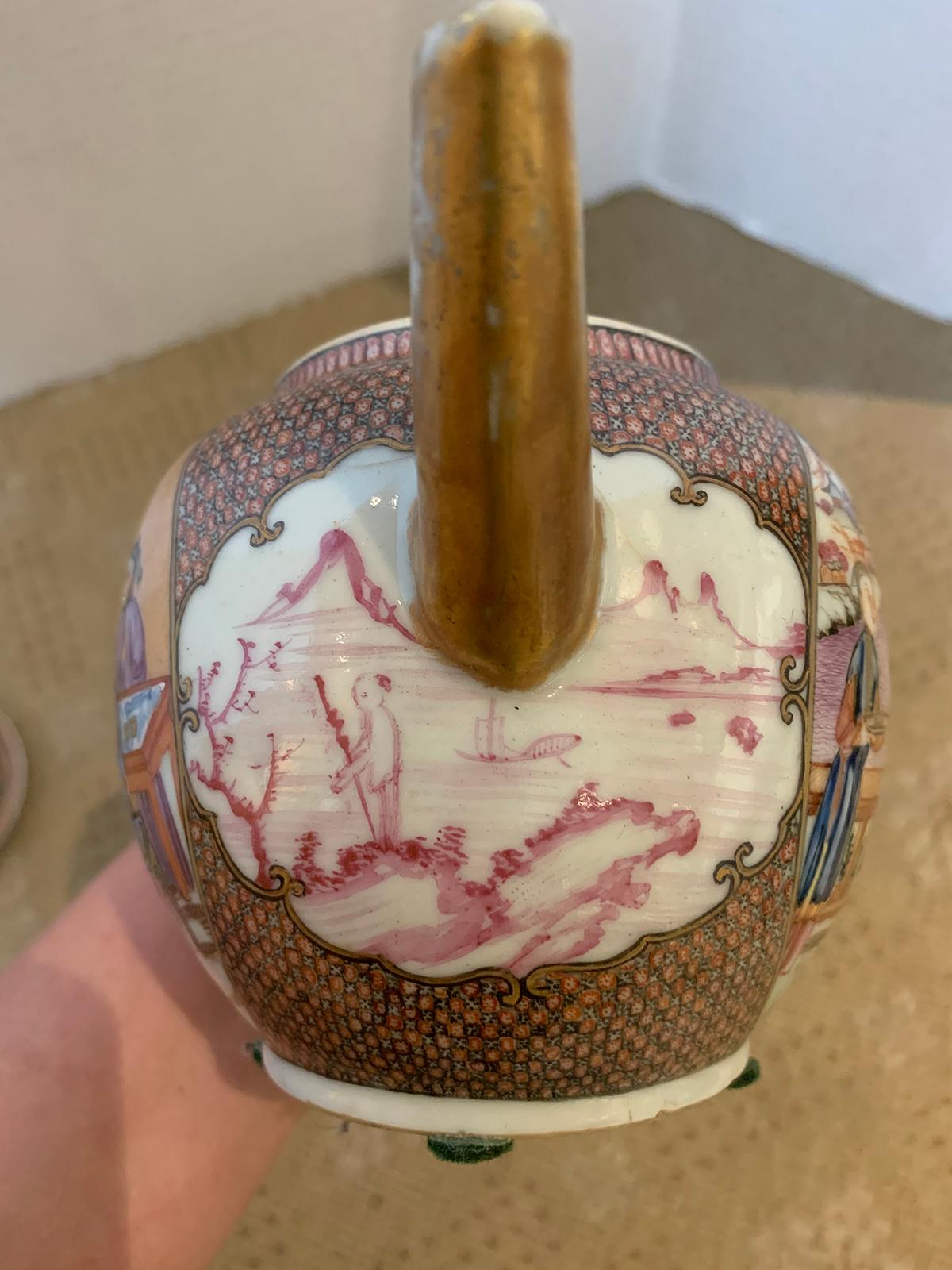 Chinese Export Qianlong Mandarin Palette Enameled Porcelain Teapot ...