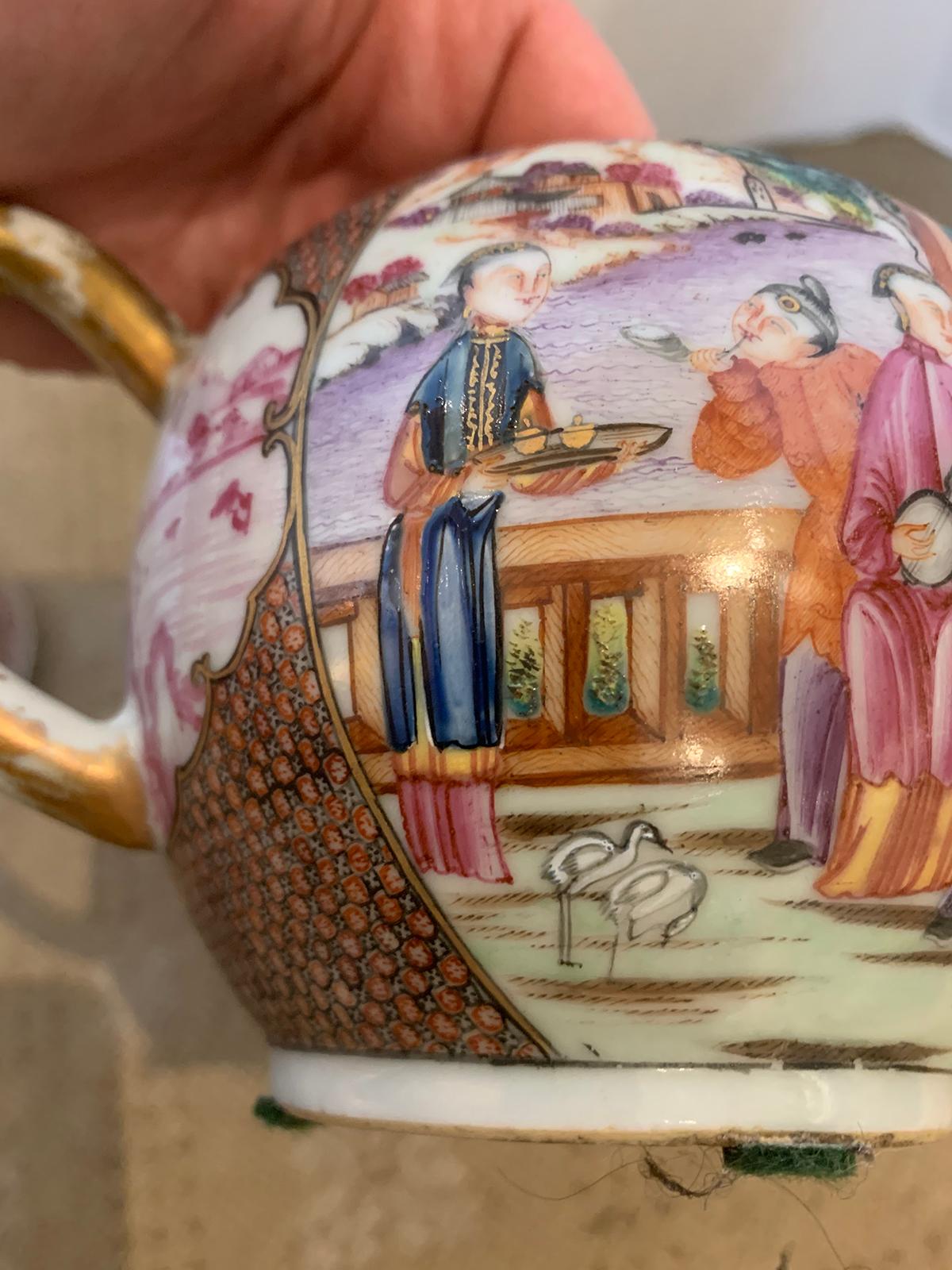 Chinese Export Qianlong Mandarin Palette Enameled Porcelain Teapot ...