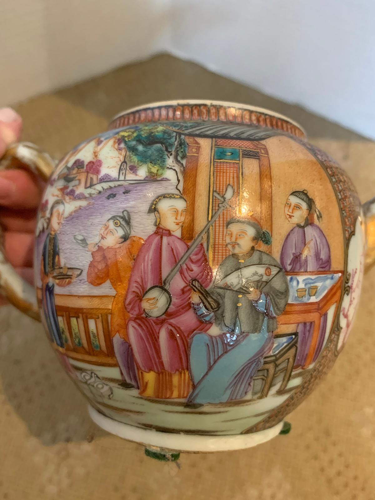 Chinese Export Qianlong Mandarin Palette Enameled Porcelain Teapot ...