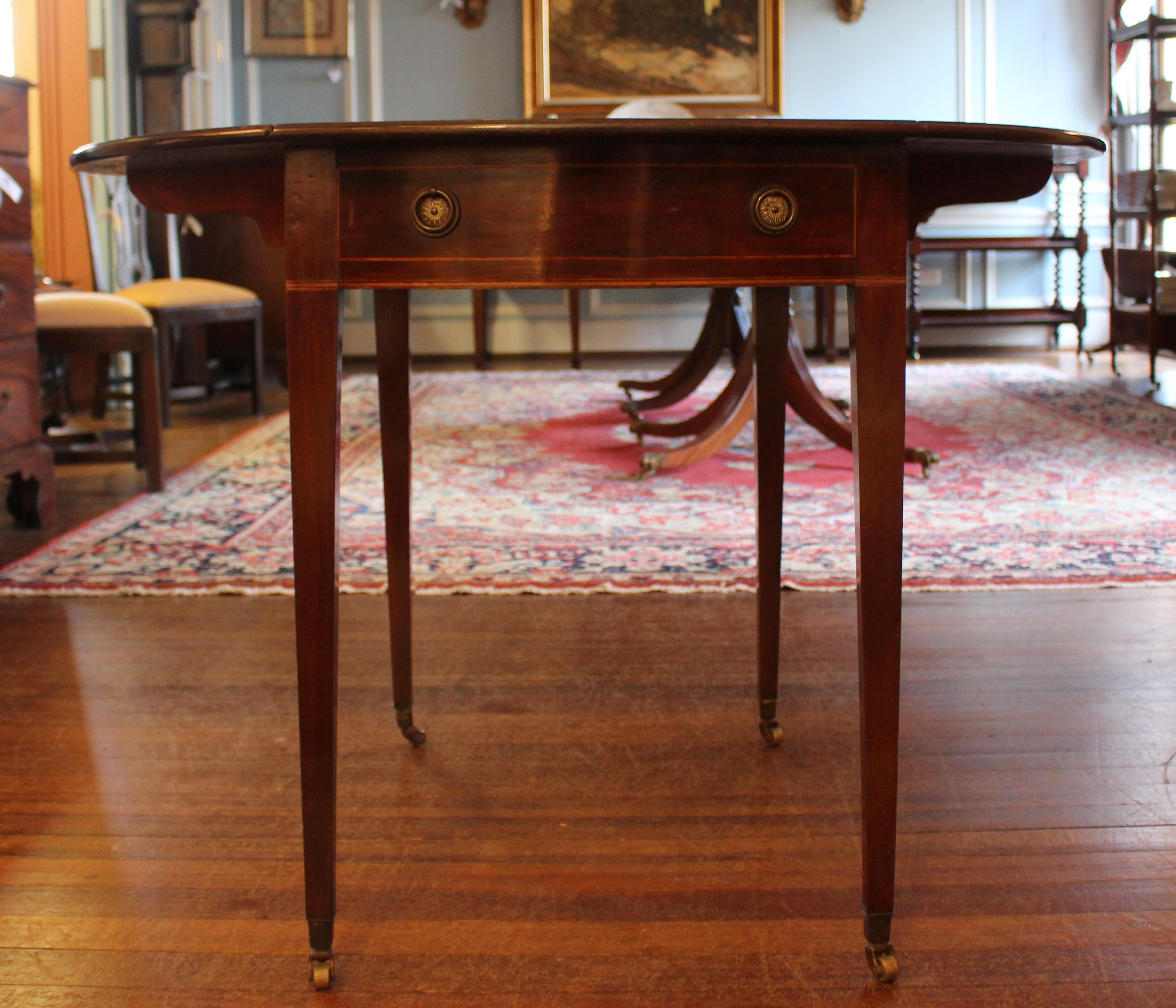 Circa 1780 Oval Pembroke Table at 1stDibs