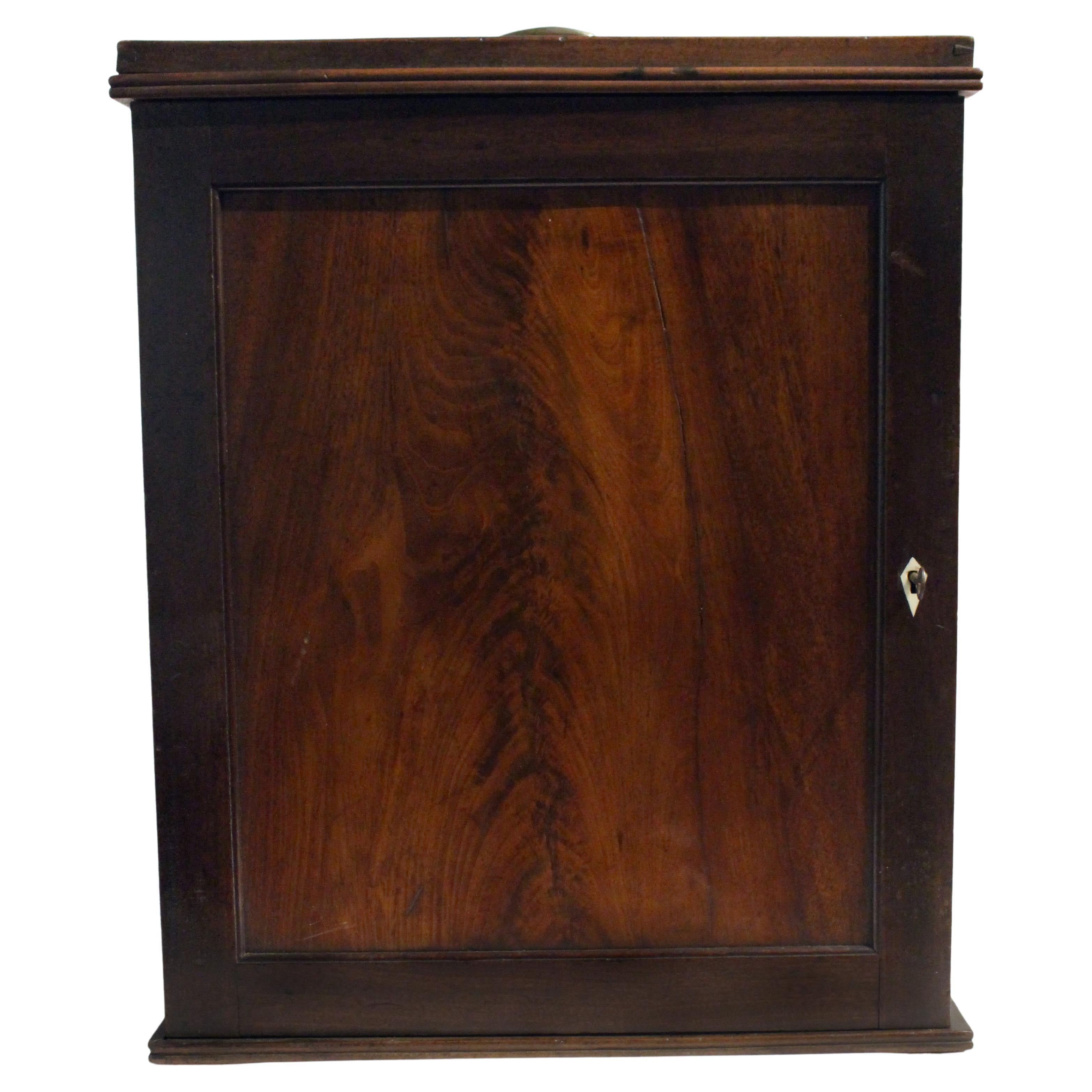 Circa 1780 Small Georgian Portable Tabletop Cabinet Box For Sale at 1stDibs