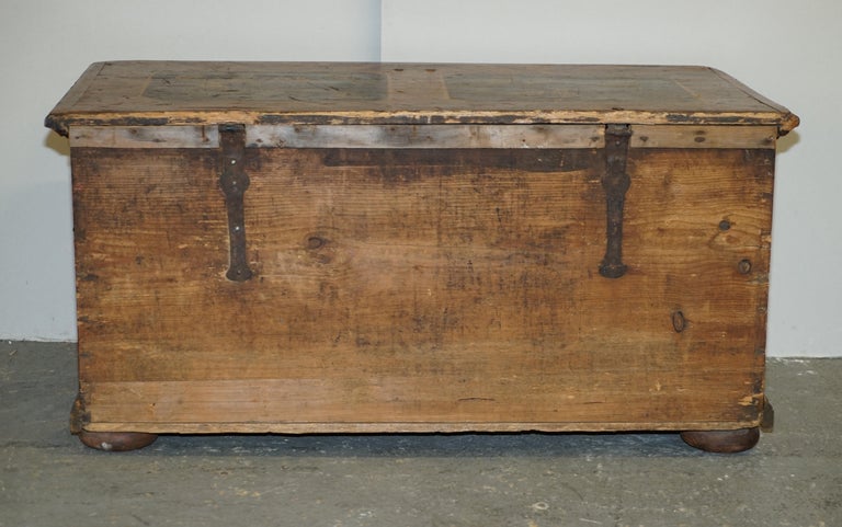 circa 1800 Extra Large Antique Original Paint German Blanket Chest ...
