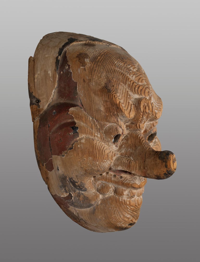 Japanese Court Dance Mask / Bugaku, circa 1800 at 1stDibs
