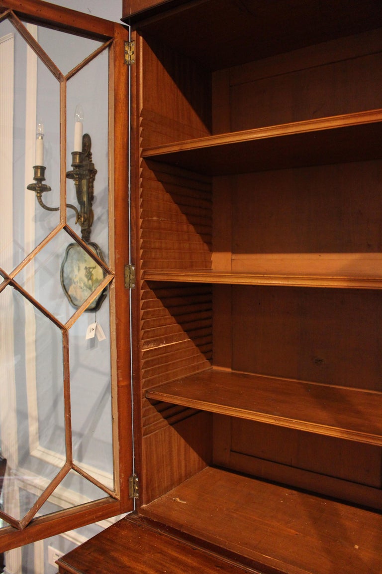 circa 1800 Secretarie Bookcase, English, George III For Sale at 1stDibs