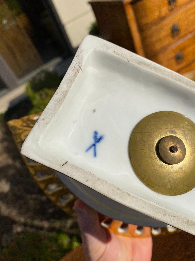 Old Paris Type Porcelain Cachepot with Marks for Meissen, Circa 1830s ...