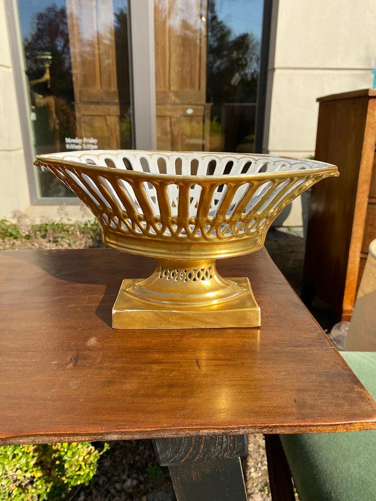 Old Paris Type Porcelain Cachepot with Marks for Meissen, Circa 1830s ...