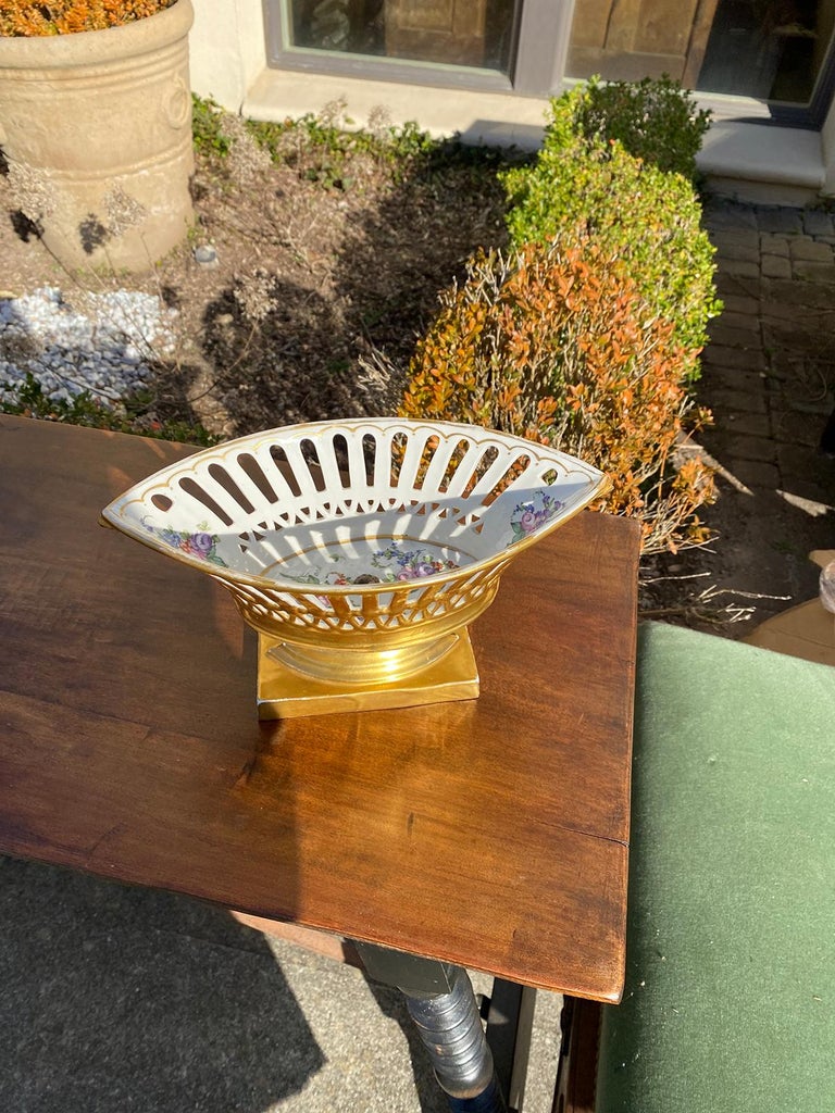 Old Paris Type Porcelain Cachepot with Marks for Meissen, Circa 1830s ...