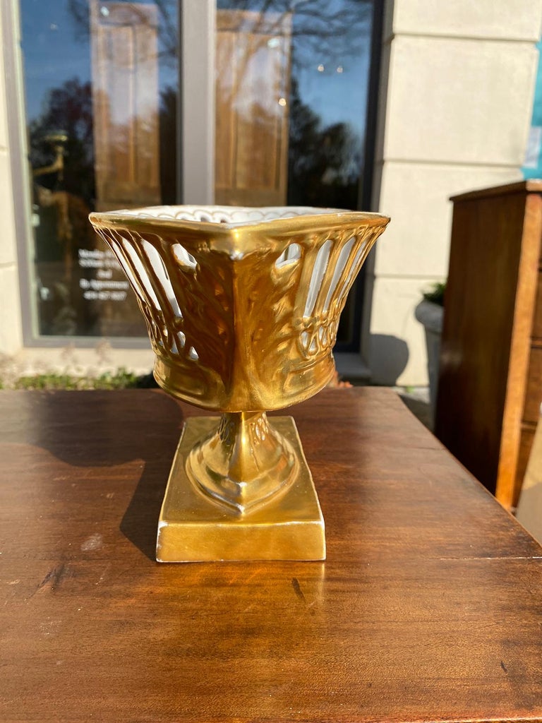 Old Paris Type Porcelain Cachepot with Marks for Meissen, Circa 1830s ...