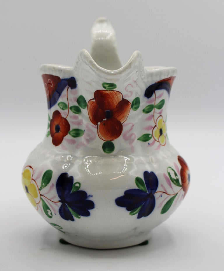 Circa 1840 Gaudy Welsh Pearlware Jug For Sale at 1stDibs